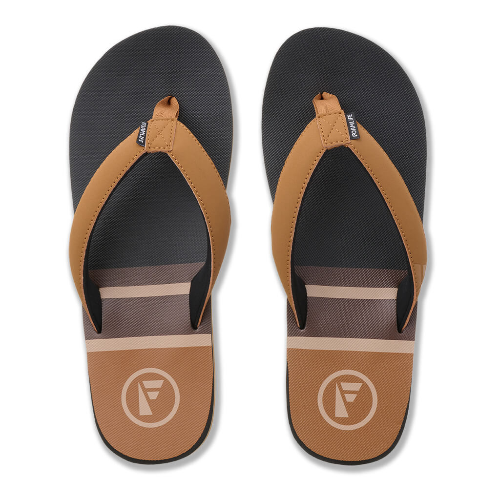 Rullen SC Mens Retro Surf Inspired Flip Flops | Buy Online | FoamLife